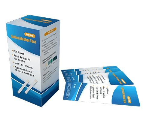 Alcohol Saliva Test Strip Kit - Measures Blood Alcohol Content from 0 ...